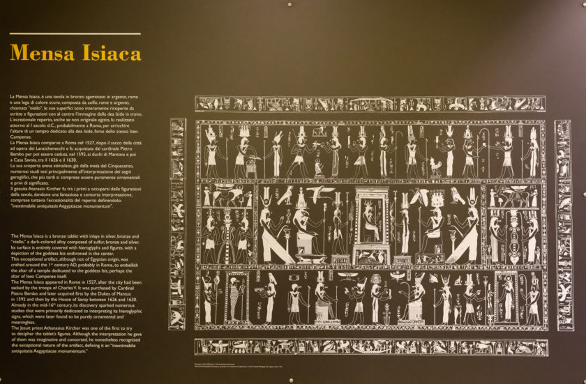 Table d'Isis ou Mensa Isiaca - Dominique Artis Photographie